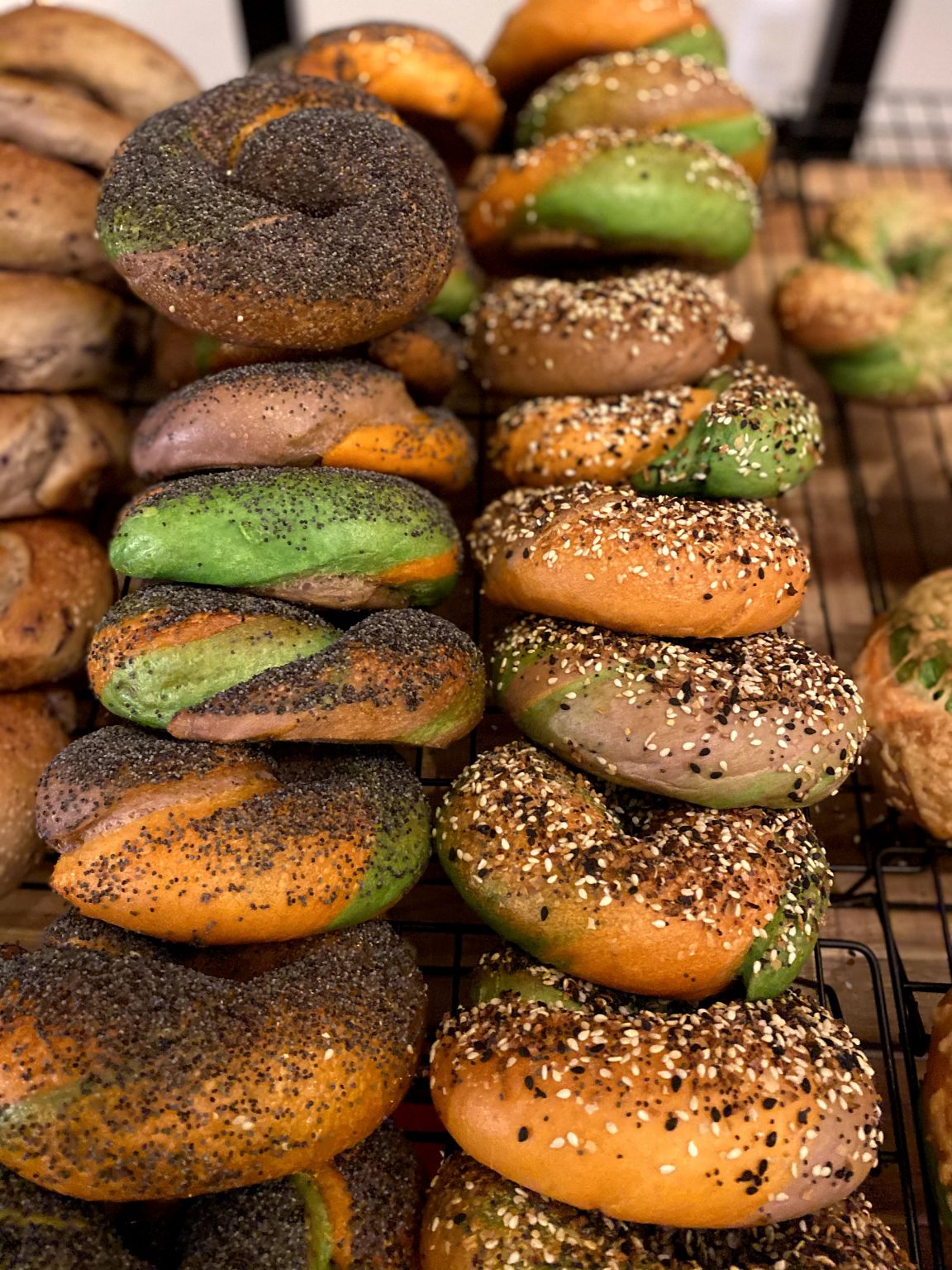 TIE DYE BAGELS - BagelGram NC!!!