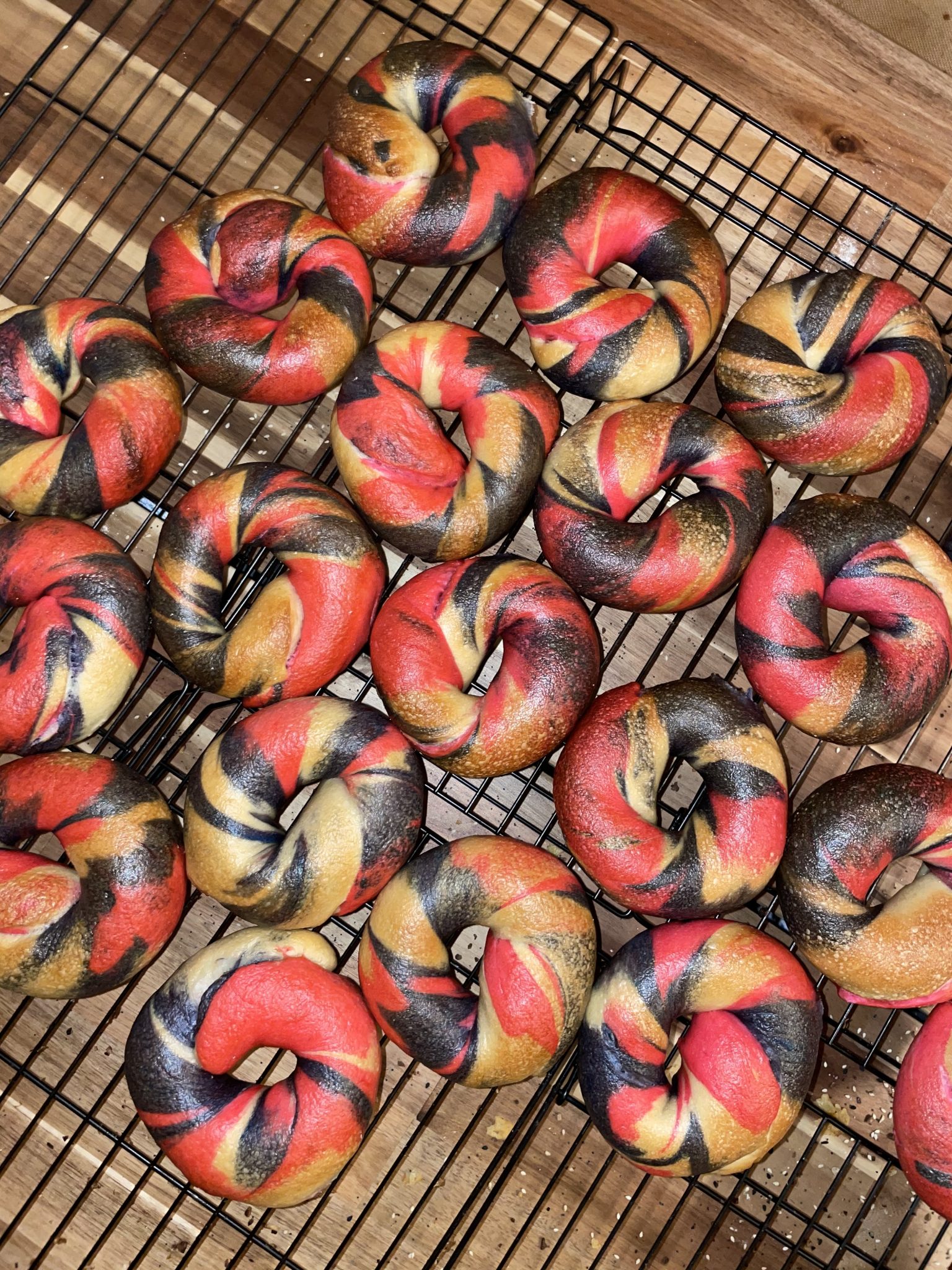 TIE DYE BAGELS - BagelGram NC!!!
